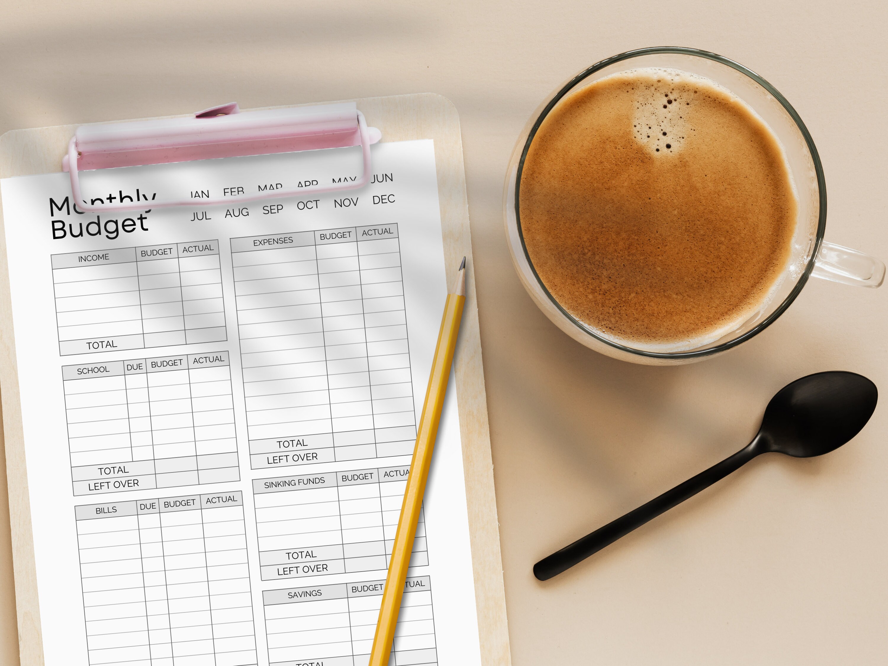 Budget for College Students, College Budget Tracker, Student Expense ...