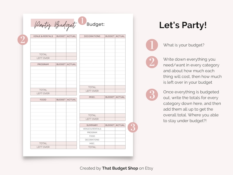 Party Budget, Birthday Party Planner, Kids Birthday Party, Party ...