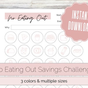 No Eating Out Savings Challenge, No Eating Out Challenge, Savings ...
