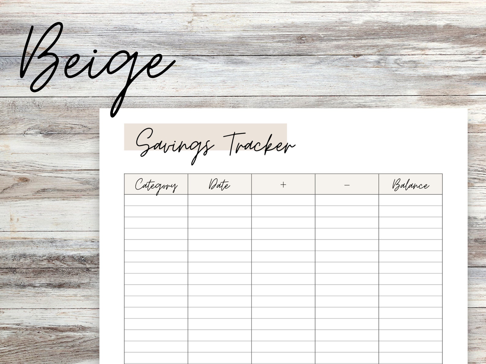 Printable Savings Tracker, Savings Goal, Savings Goal Planner, Money ...