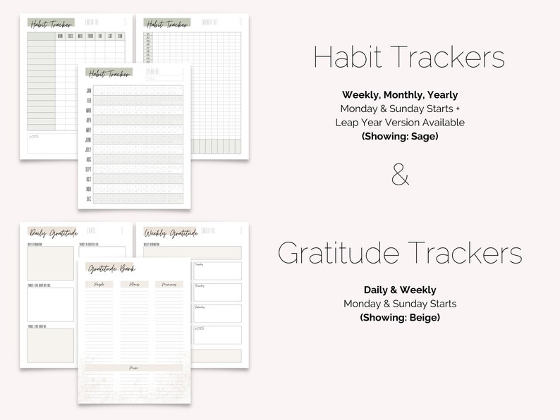 The Ultimate Planner Bundle, Printable Planner Bundle, Daily Planner ...