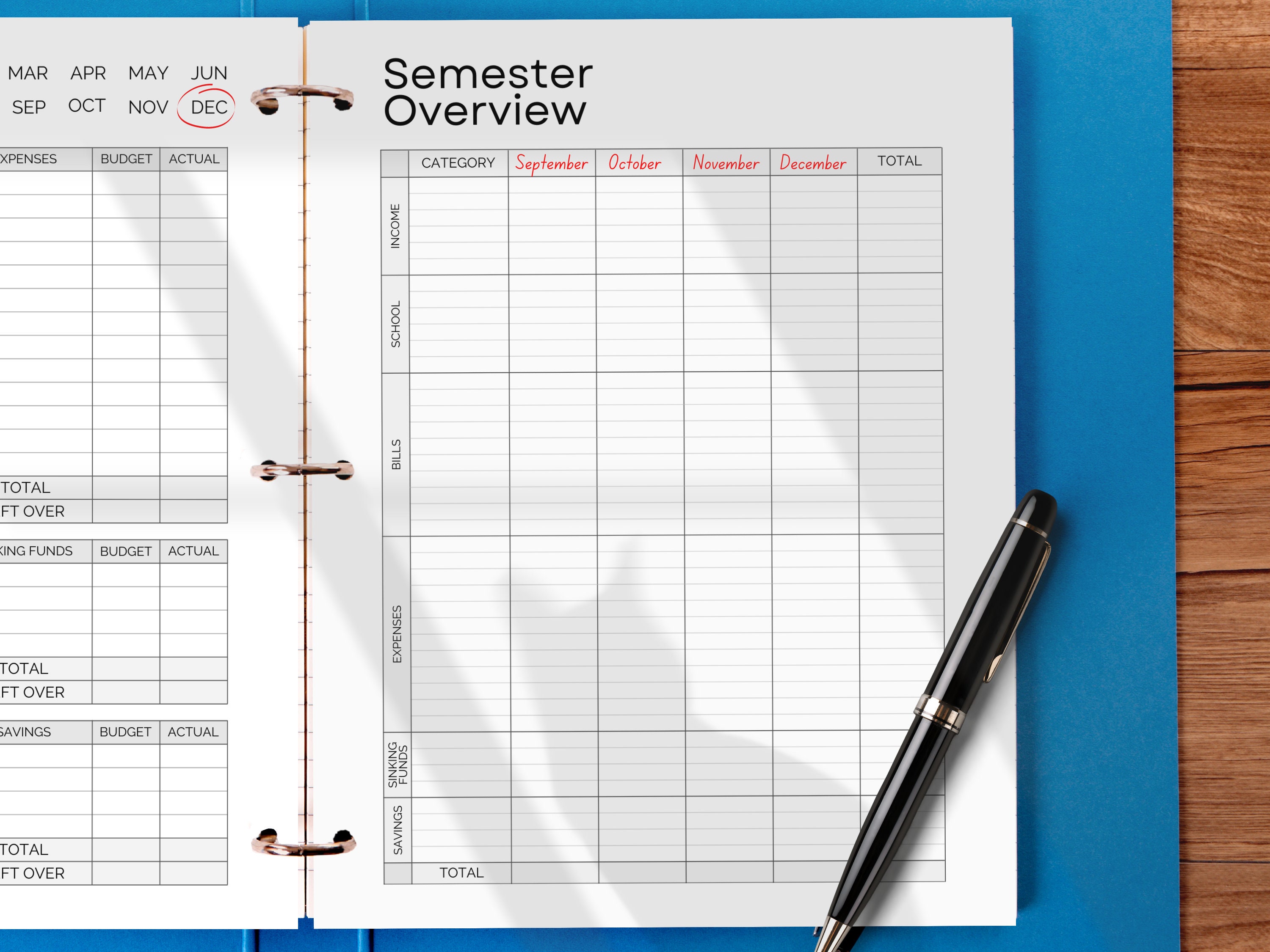 Budget for College Students, College Budget Tracker, Student Expense ...