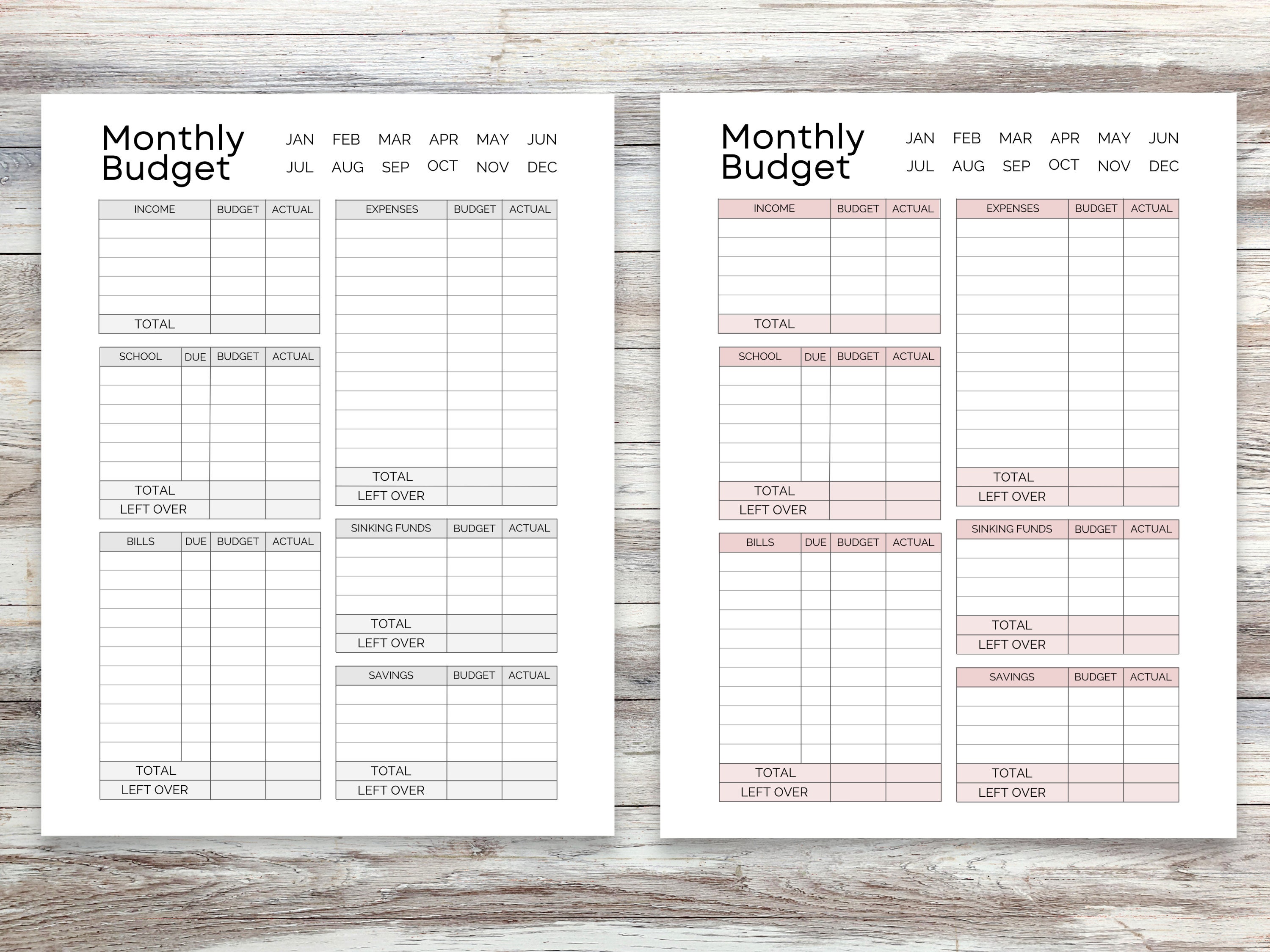 Budget for College Students, College Budget Tracker, Student Expense ...