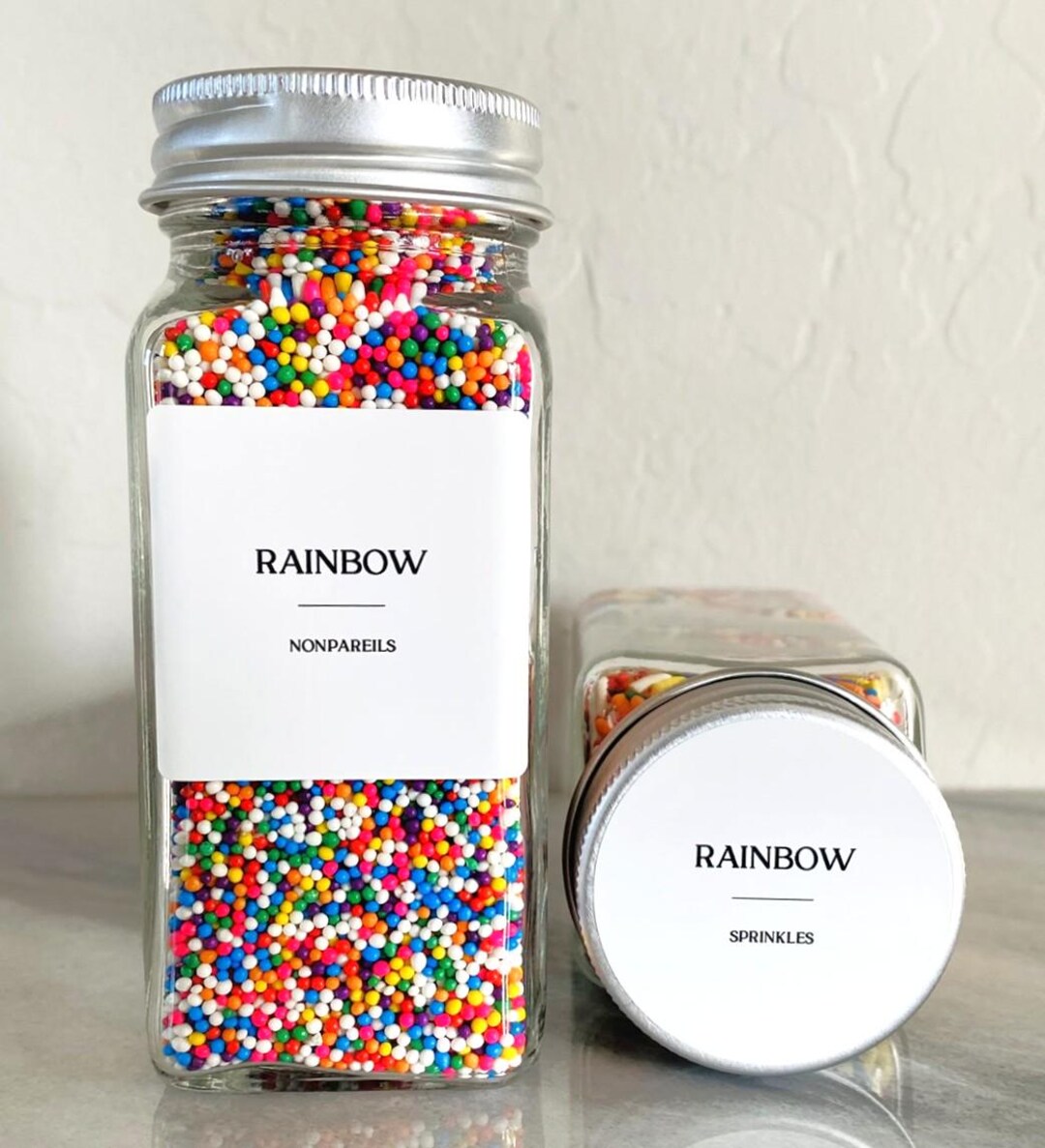 Modern Sprinkle Labels - Oil and Water Resistant - by Hazel Lane Design ...