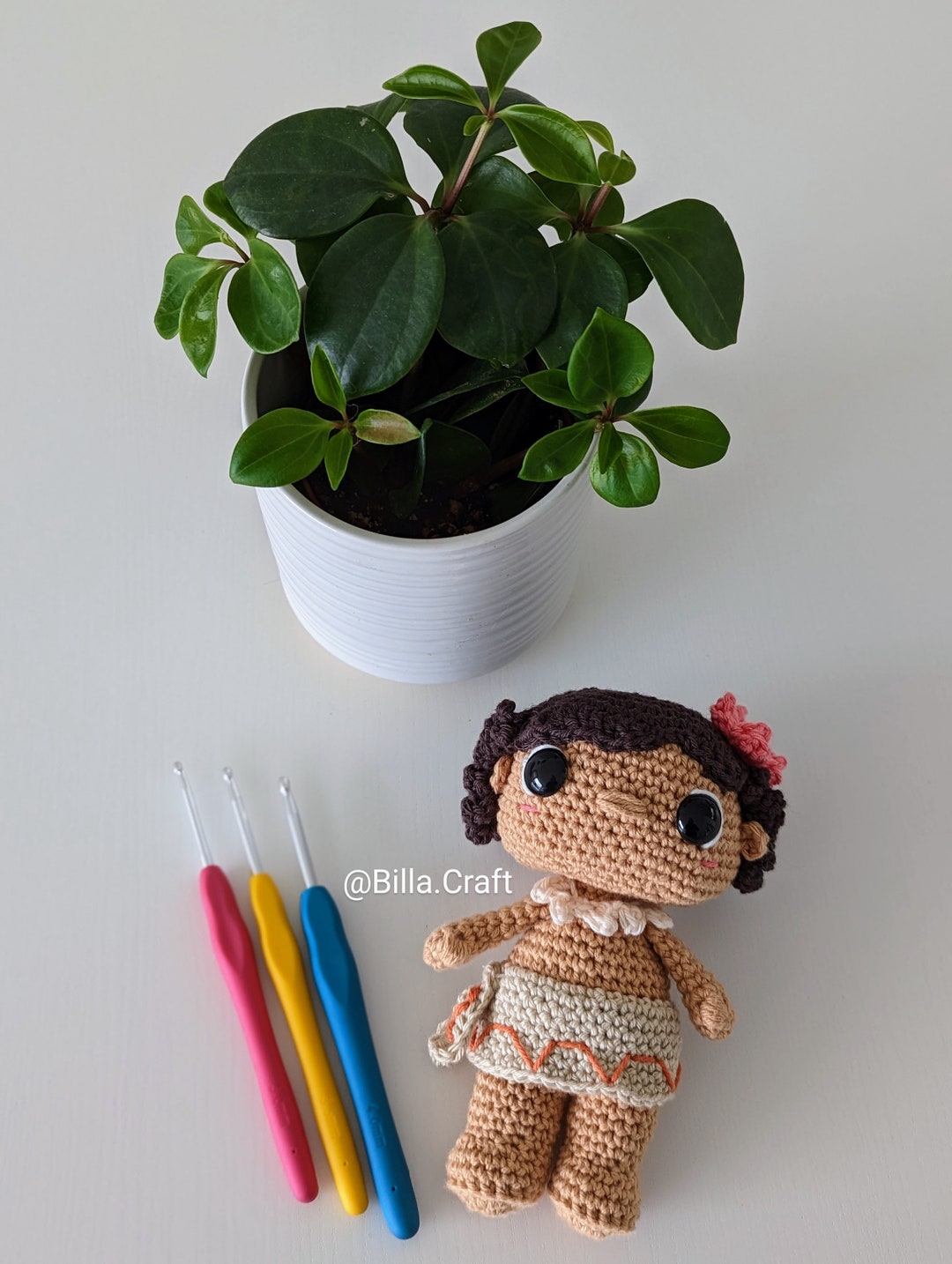 Baby Moana Crochet Doll Amigurumi Pattern PDF Pattern - Etsy