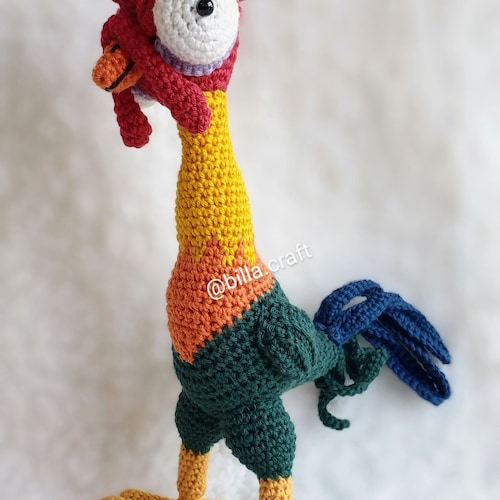 Hei Hei the Rooster Crochet Doll Amigurumi Pattern PDF - Etsy