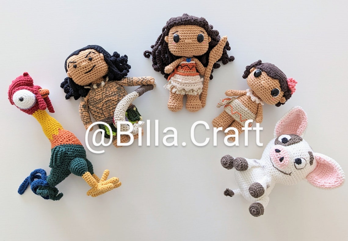 Maui Crochet Doll Amigurumi Pattern, PDF Pattern, English Us / Uk / Pt ...