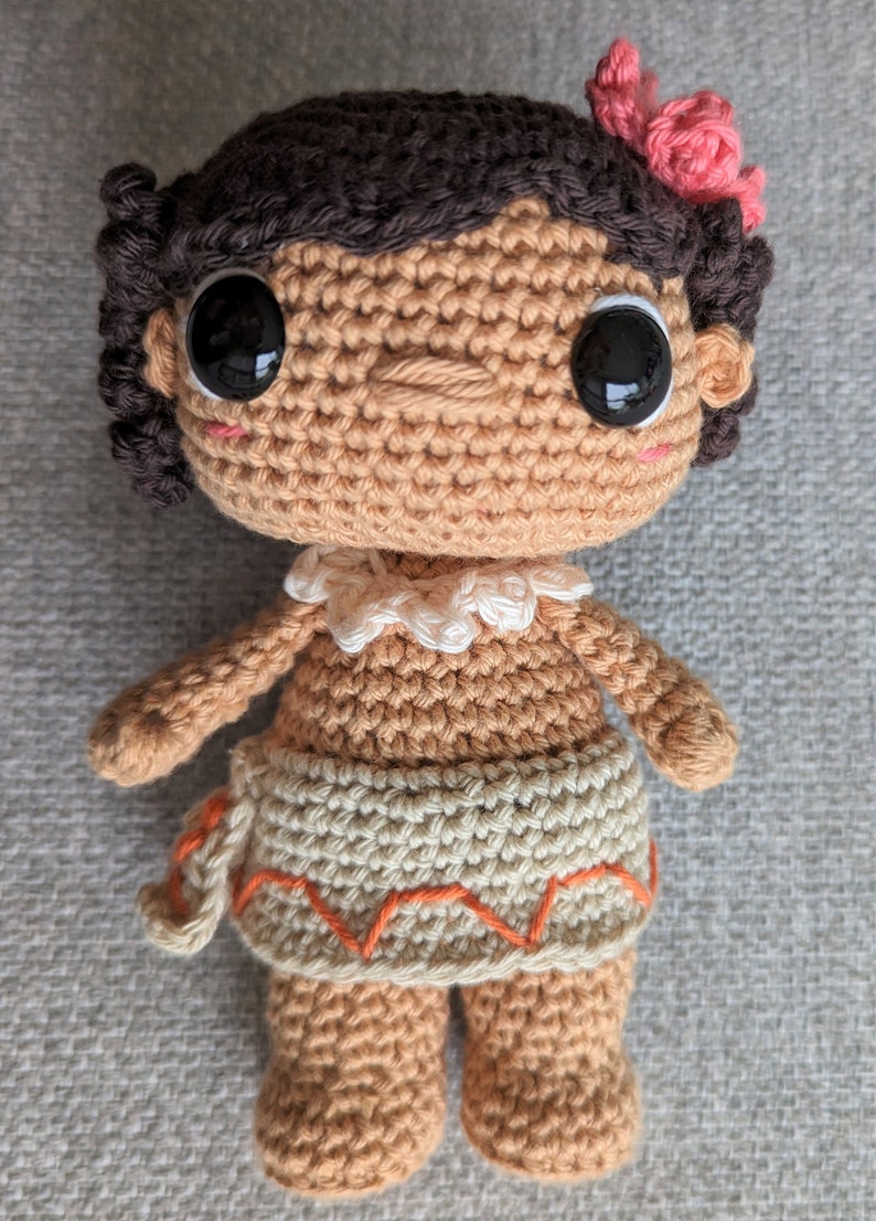 Baby Moana Crochet Doll Amigurumi Pattern PDF Pattern - Etsy
