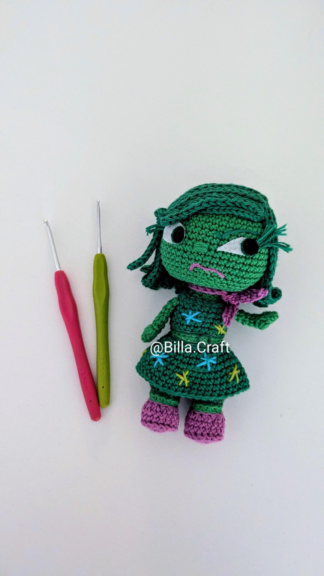 Disgust Crochet Doll Amigurumi Pattern, PDF Pattern, English Us / Uk ...
