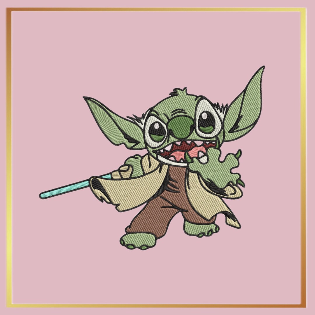Stitch Yoda Embroidery Design File / Digital Download - Etsy