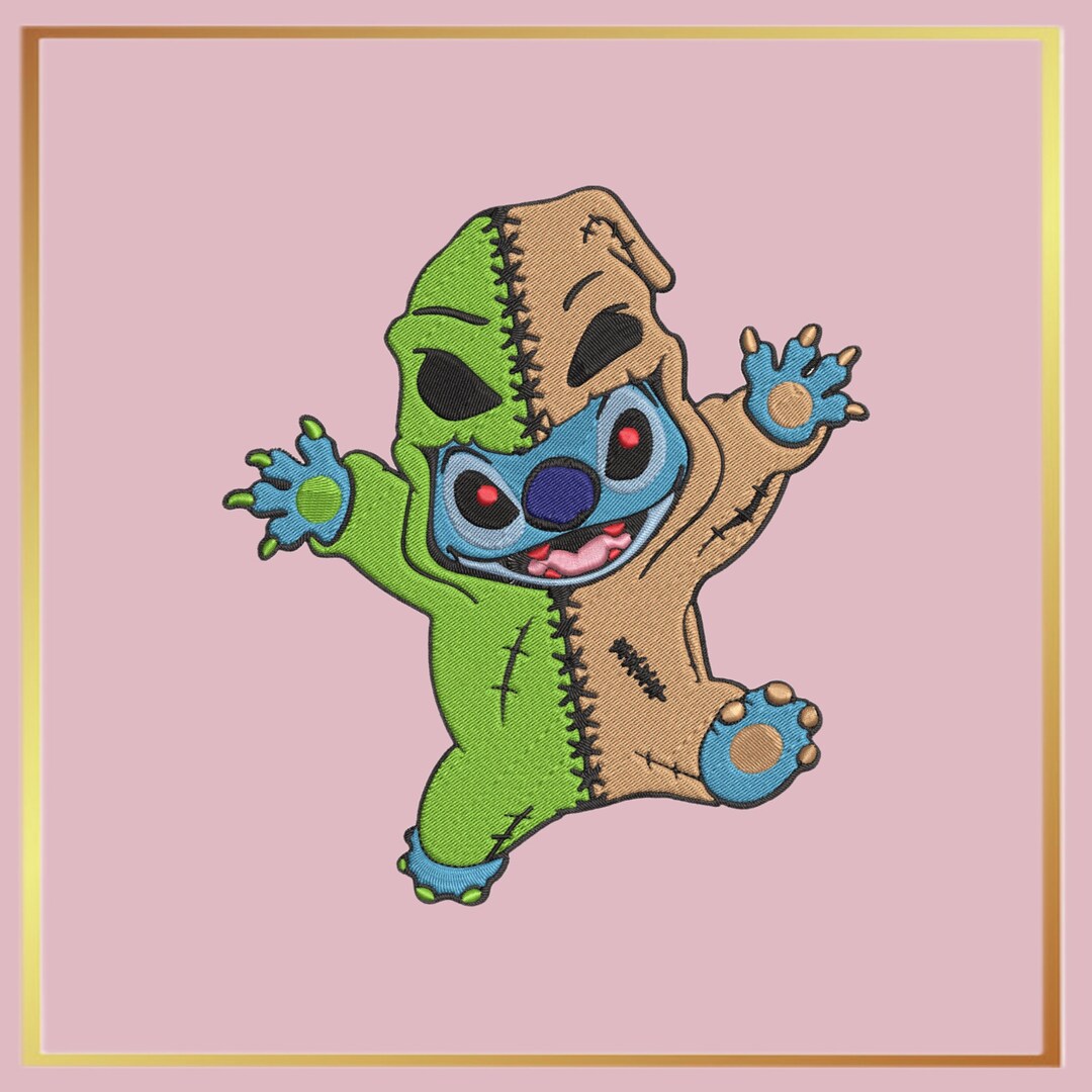 Stitch Oogie Boogie Halloween Embroidery Design File / Horror Villain ...