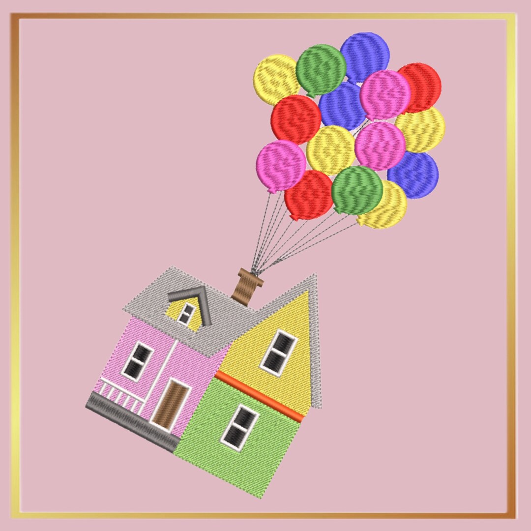 Up Balloons Embroidery Design File / Embroidery Pattern / Digital ...