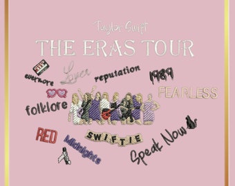 Taylor Eras Tour Embroidery Design File / Music Embroidery Pattern ...