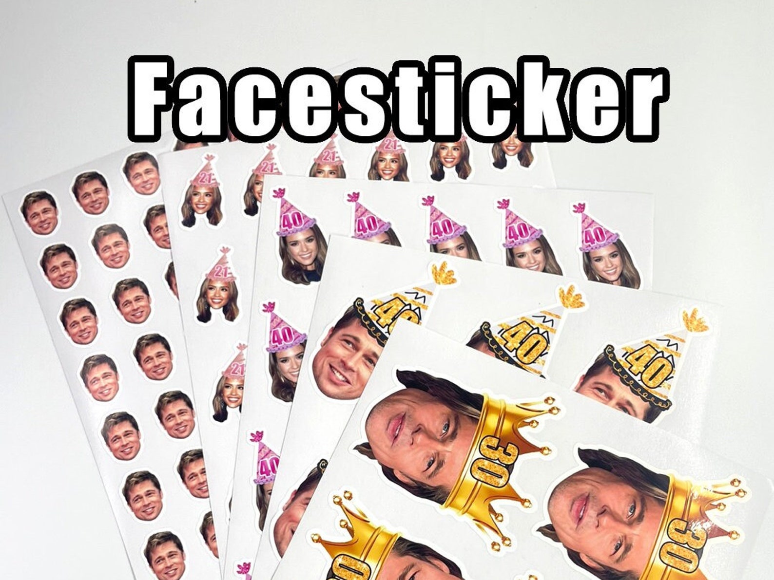 Personalized Stickers, Face Sticker, Custom Logo Stickers, Wedding ...