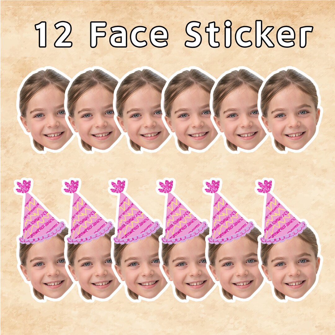 Personalized Stickers Face Sticker Custom Logo Stickers - Etsy