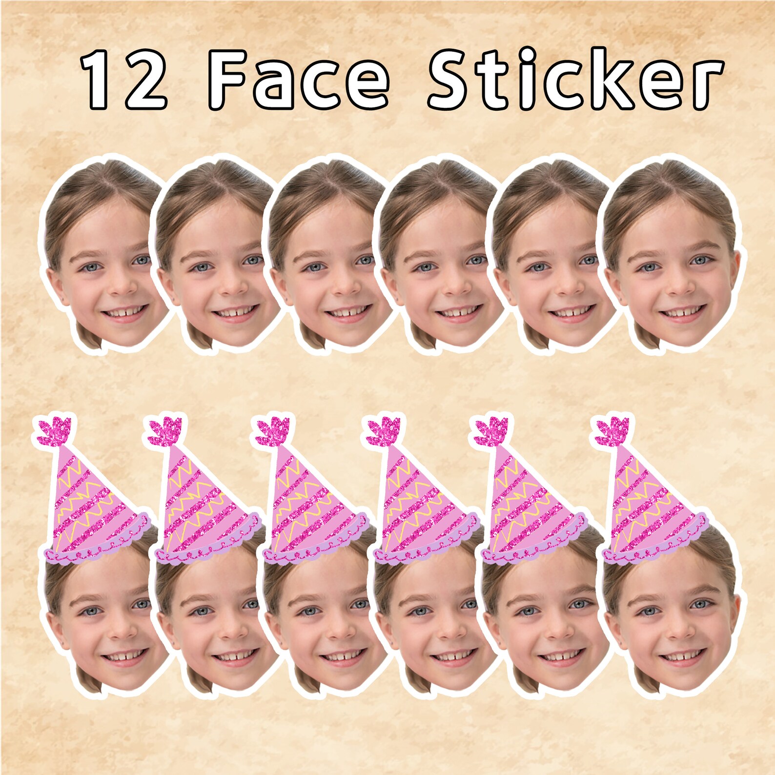 Personalized Stickers Face Sticker Custom Logo Stickers - Etsy