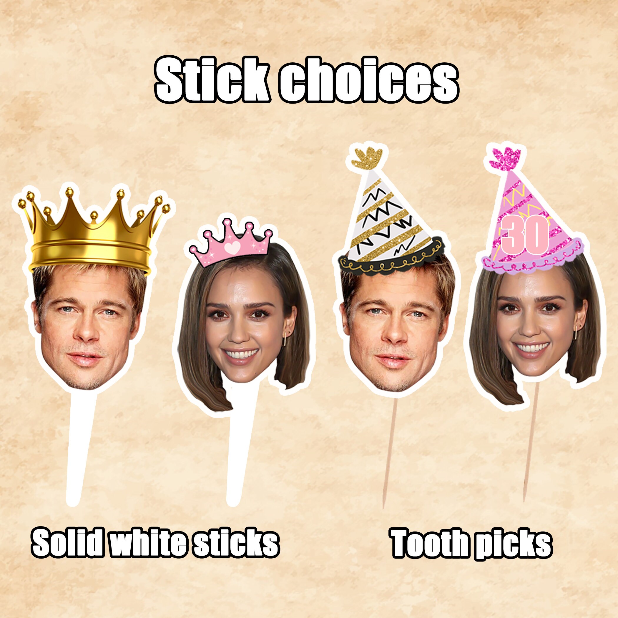 Custom Face Cupcake Topper Cupcake Topper Photo Toppers - Etsy