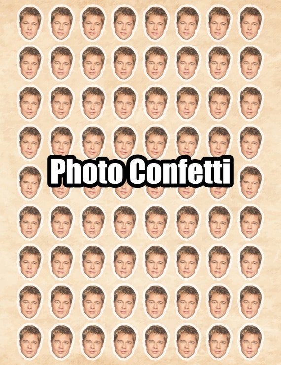 Personalized Face Confetti // Table Scatter // Photo Confetti - Etsy