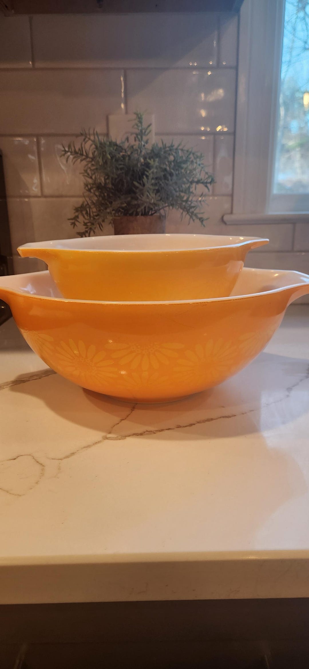 Pyrex Citrus Daisy Cinderella Bowl Set - Etsy