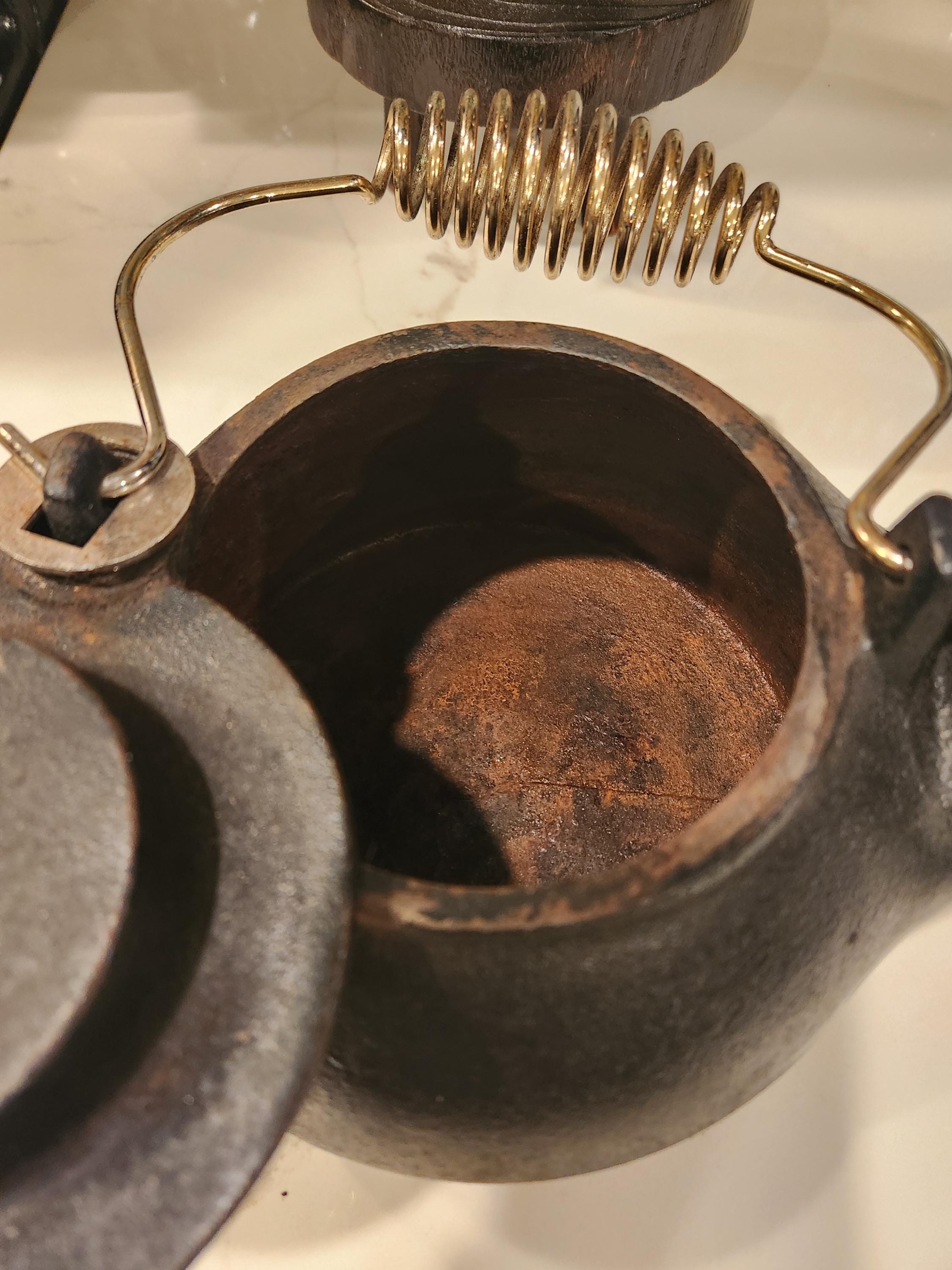 Vintage Cast Iron Kettle - Etsy