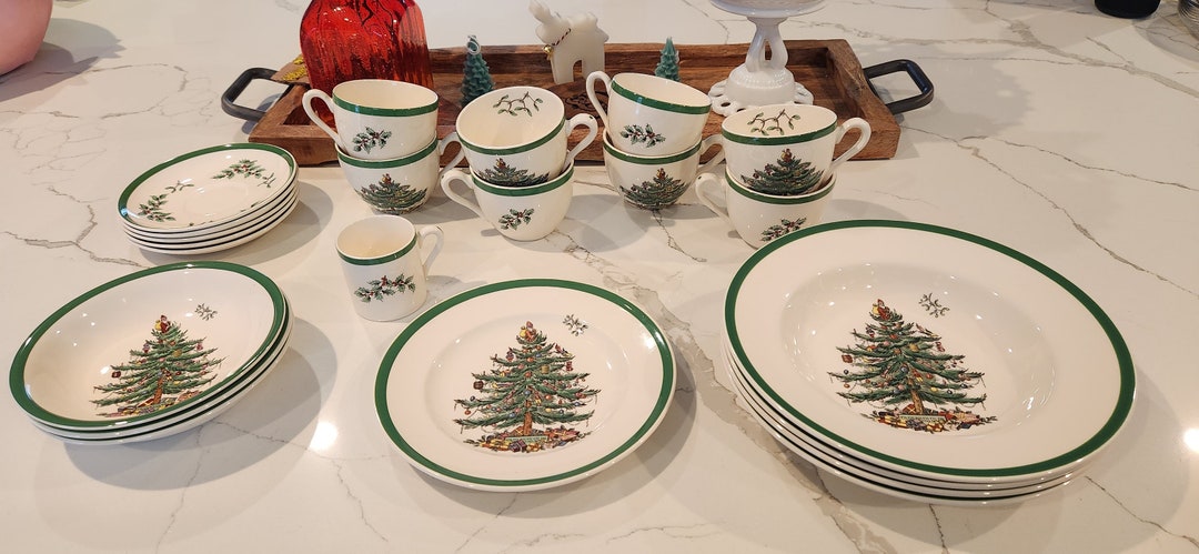 Vintage Spode Christmas Tree Dinnerware - Etsy