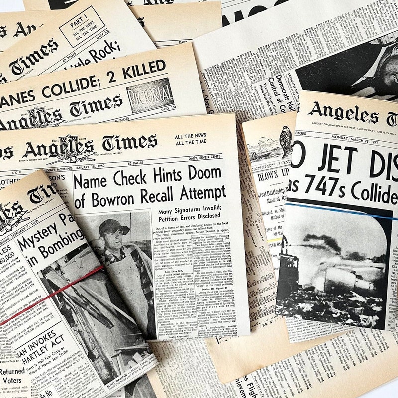 Antique Newspaper - Etsy