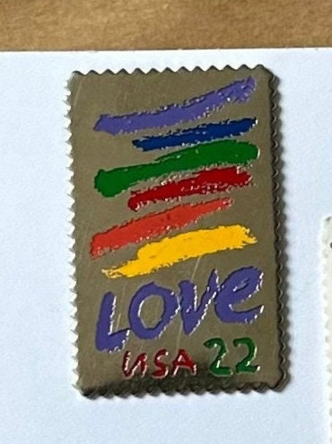 22c Love Stamp Pin | Vintage - Etsy