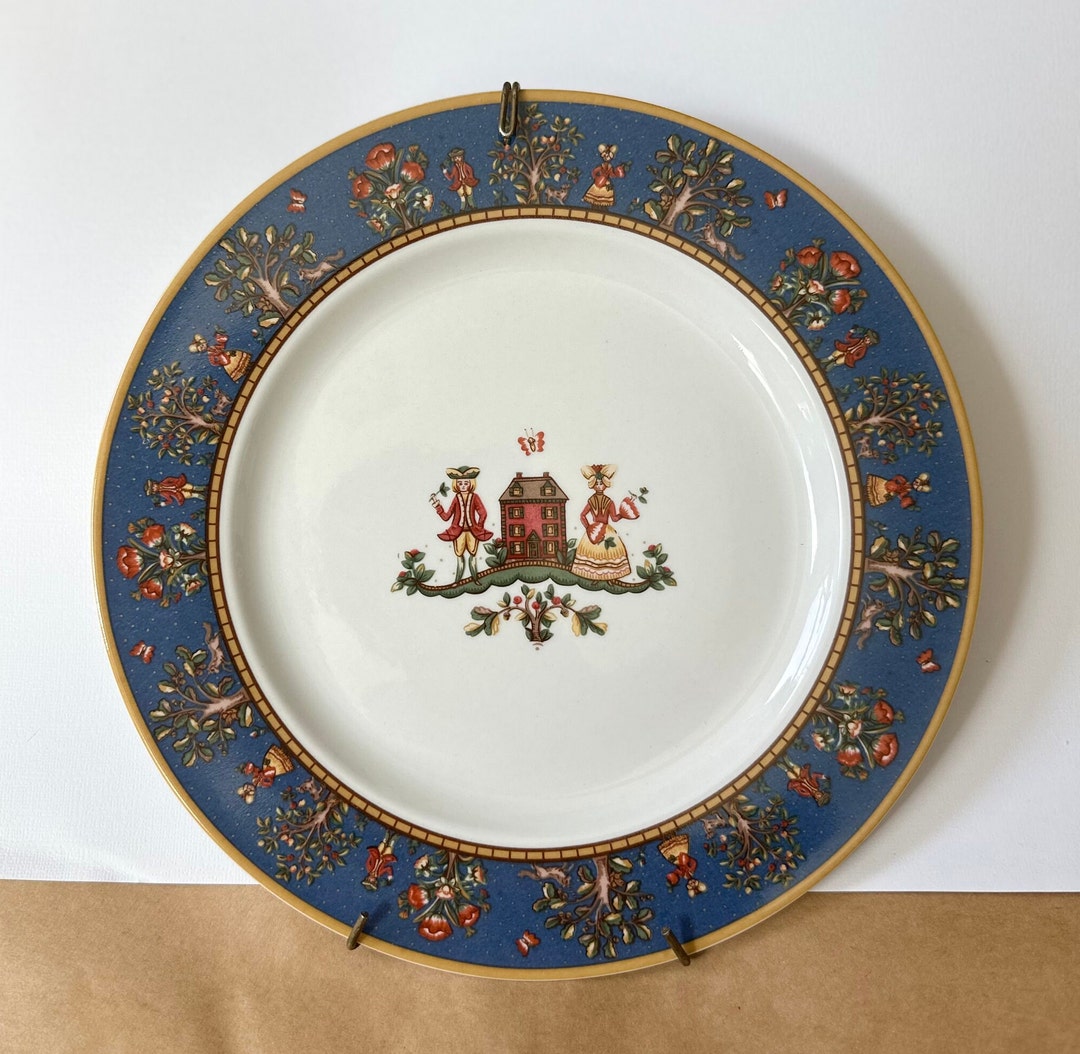 Cottage People Colonial House Decorative Hanging Porcelain Plate - Etsy