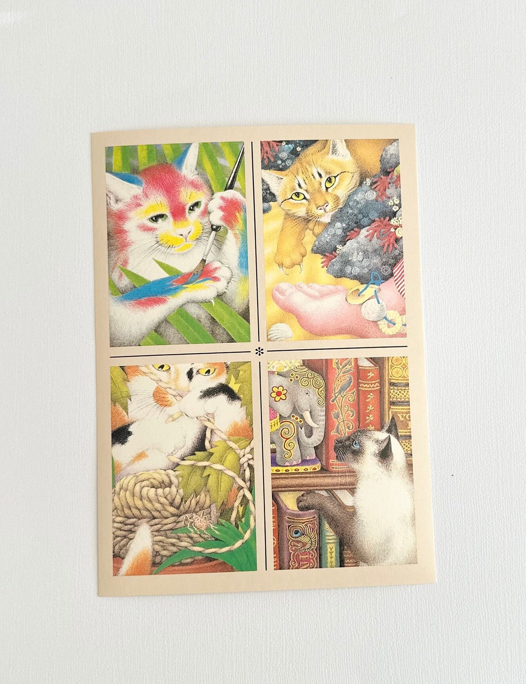 Copycat Book Illustration 5 X 7 Postcard Art Print - Etsy