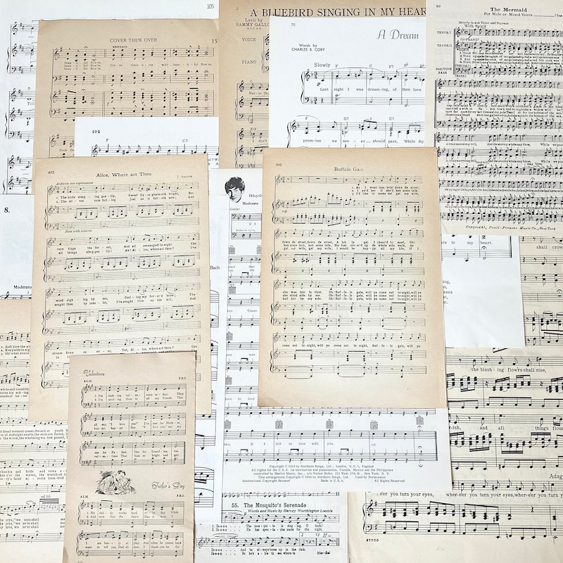 Old Sheet Music - Etsy