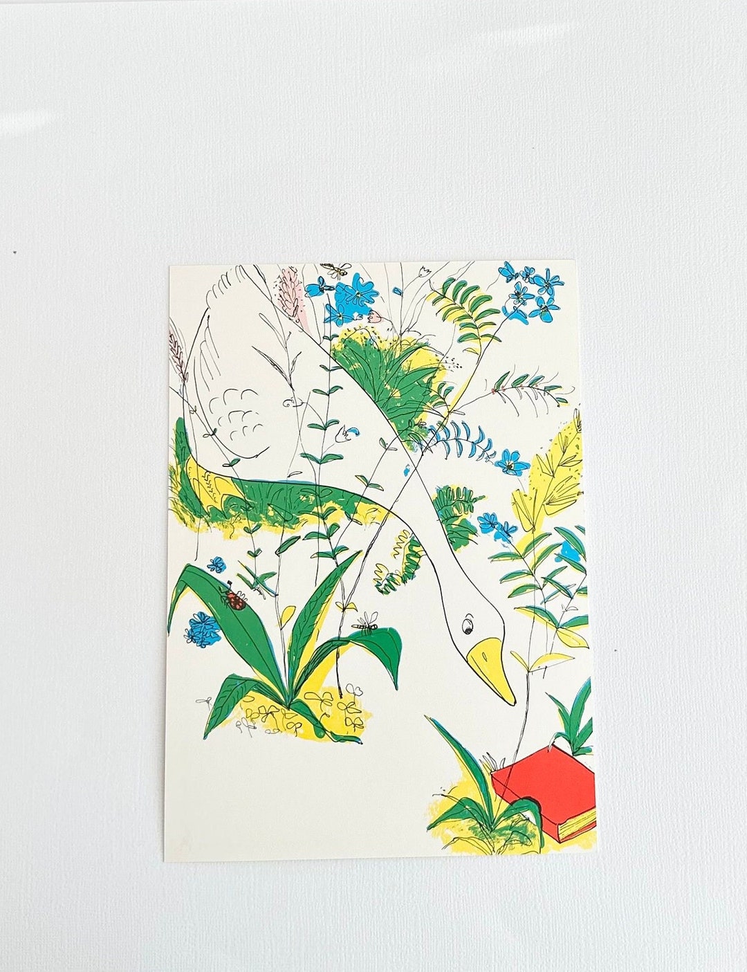 Petunia the Silly Goose 5 X 7 Postcard Art Print - Etsy