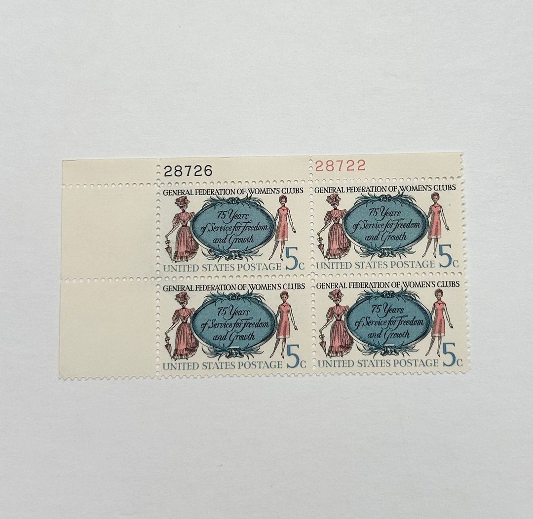 1966 5c Women's Clubs US Postage Stamps Set of 4 - Etsy