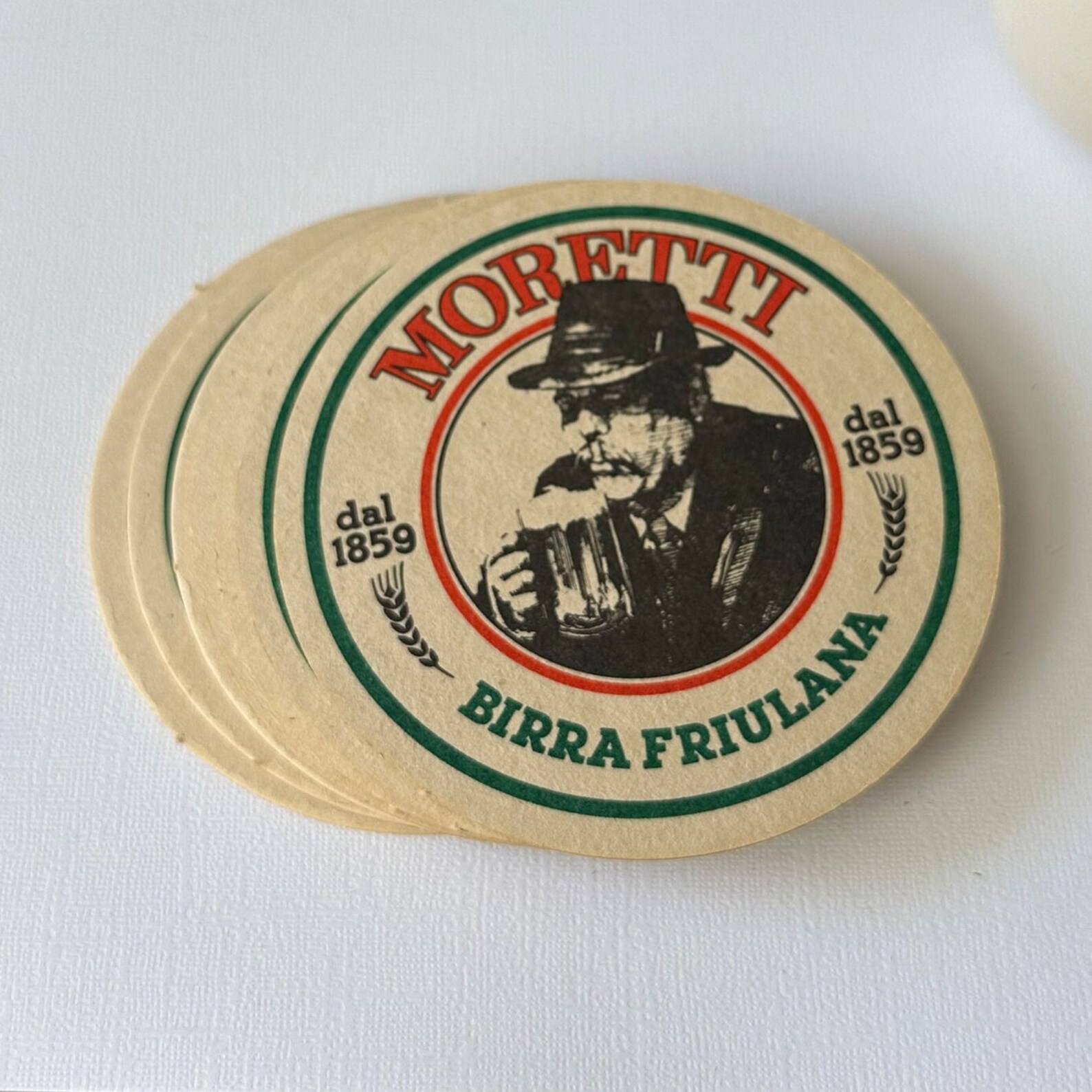 Vintage Paper Moretti Beer Coasters - Etsy