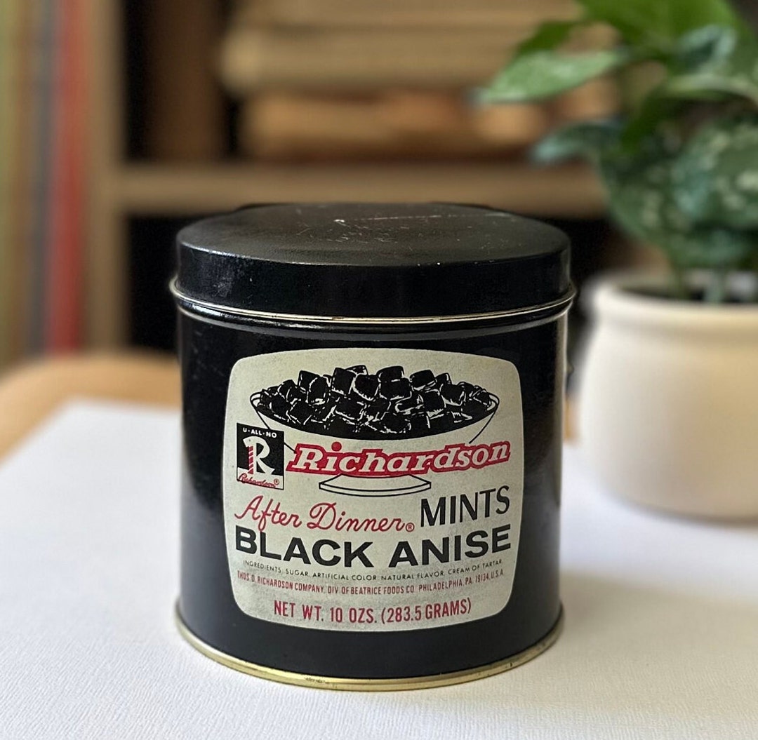 Vintage Richardson After Dinner Mint Black Anise Tin - Etsy
