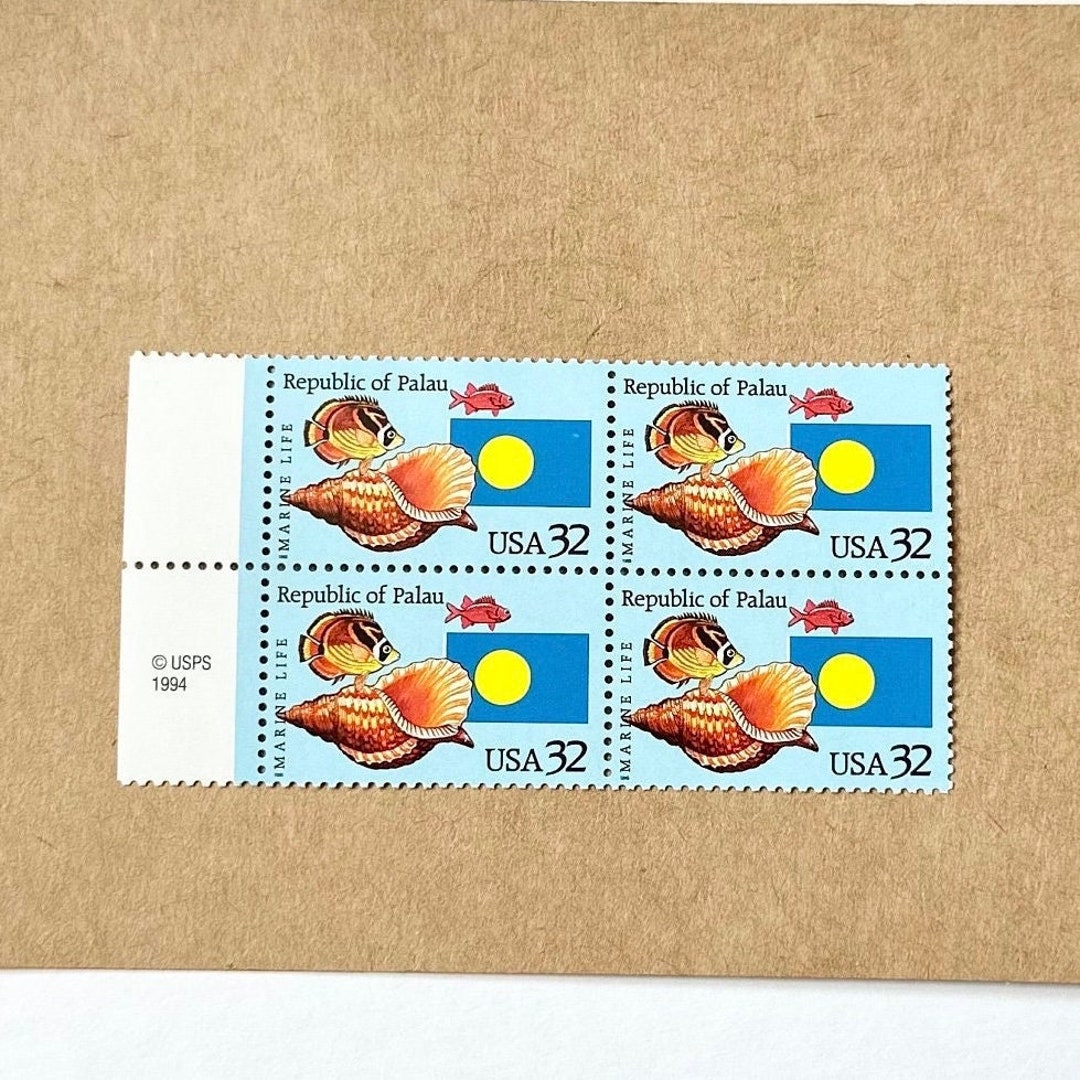 32c Marine Life 1994 US Postage Stamps |32 Cent Stamp Set of 4 - Etsy