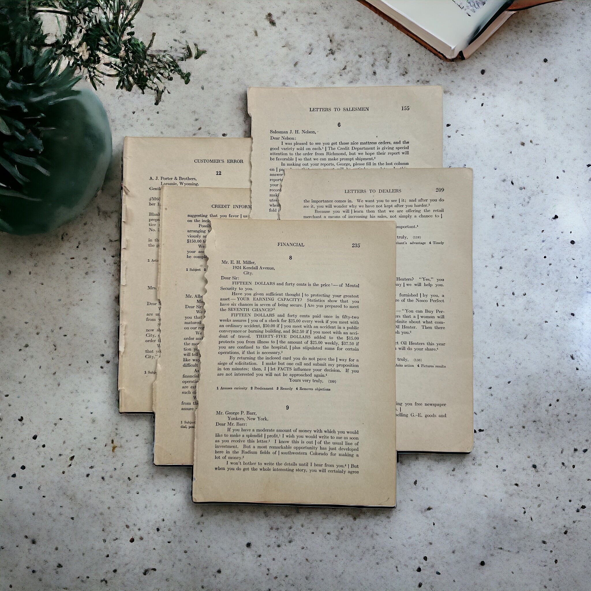 Constructive Dictation Book Pages Authentic Vintage Paper - Etsy