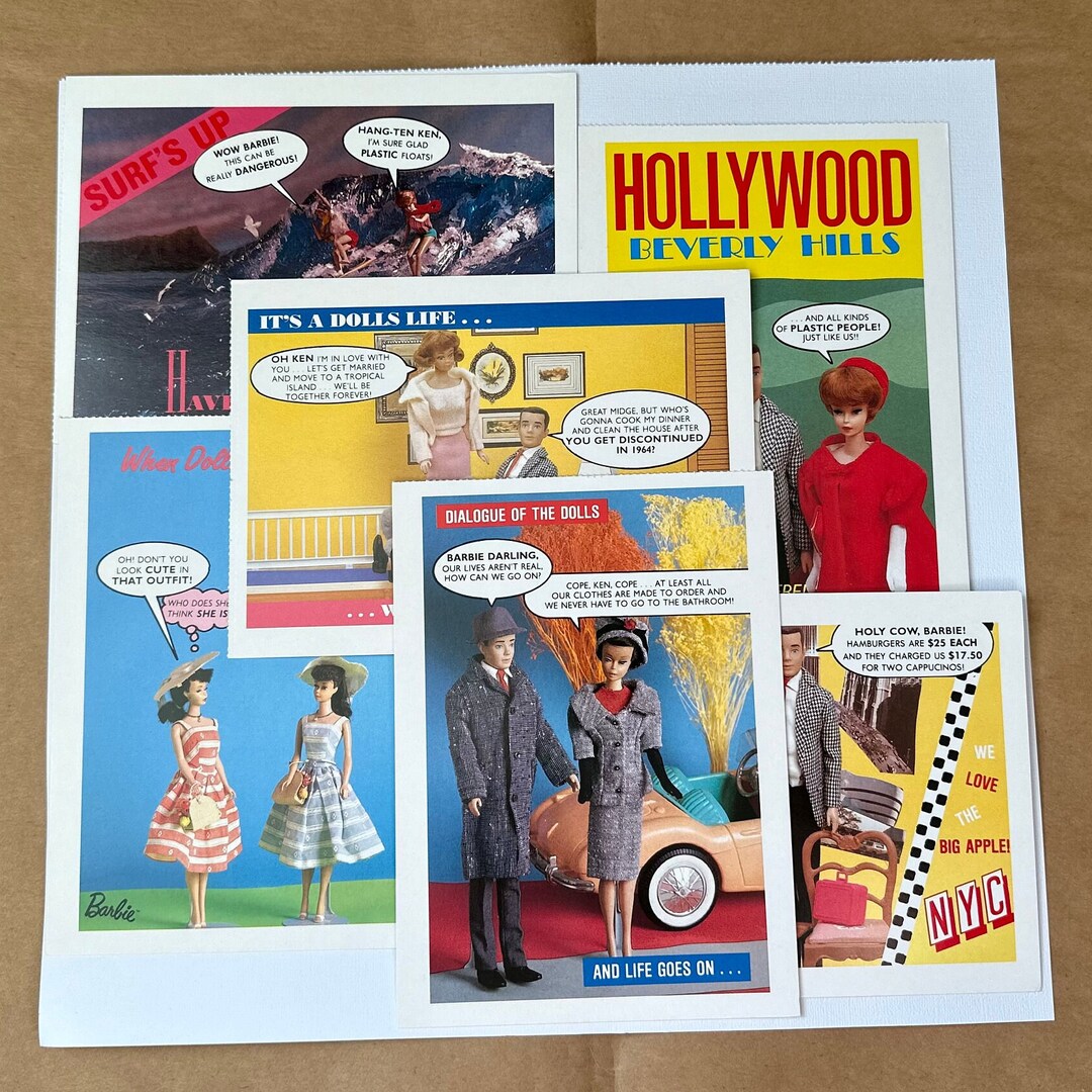 1990s Vintage Barbie Postcards - Etsy