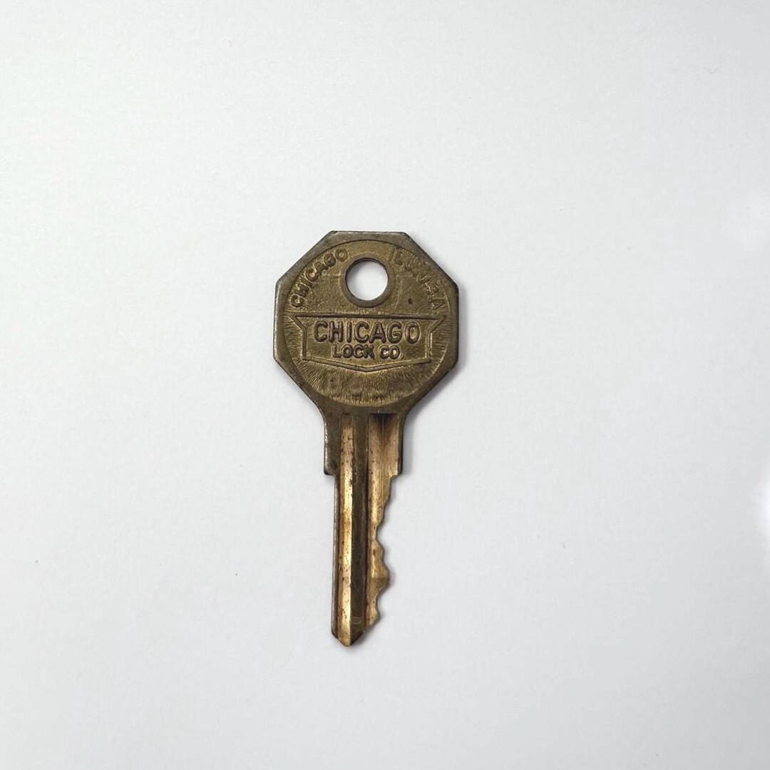 Chicago Lock Co. Vintage Key Bronze Color Approximately .75” X 1.75” - Etsy