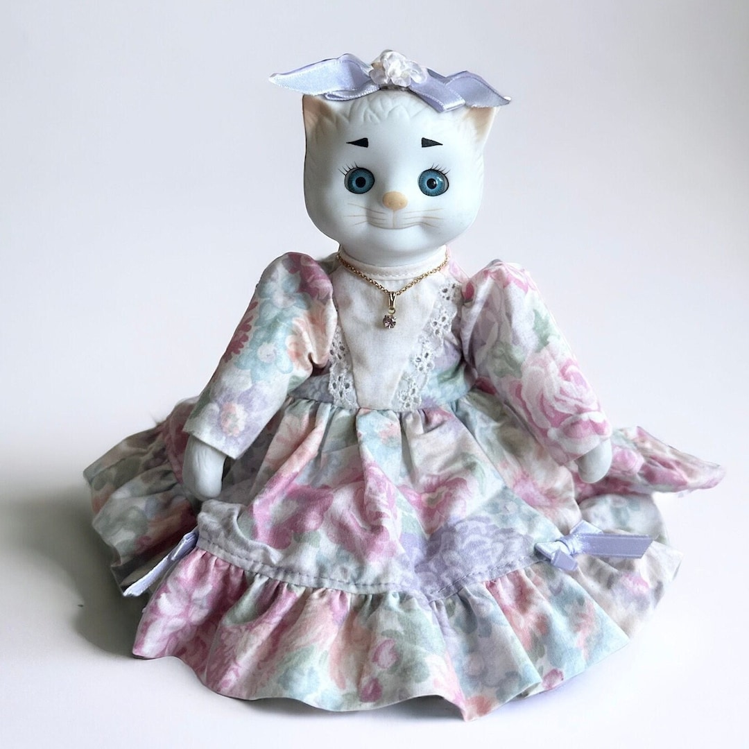 8 Dolly Dingle Porcelain Cat Doll Bette Ball & Goebel Vintage - Etsy