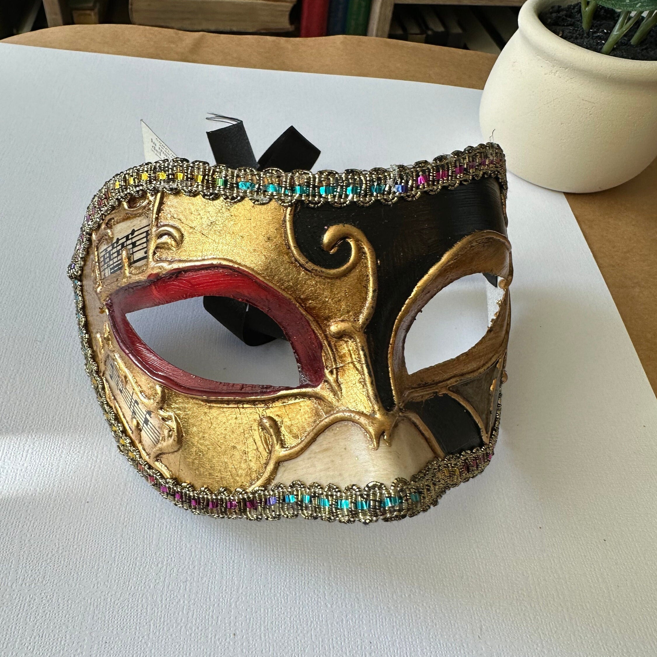 Venezia Hand Painted Italian Masquerade Ball Mask La Maschera Del ...