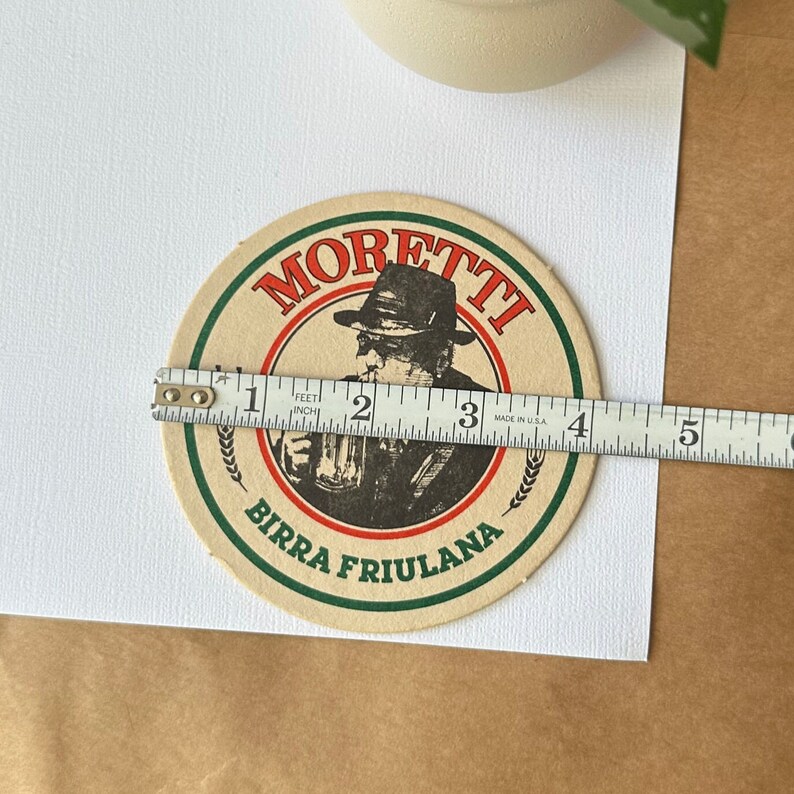 Vintage Paper Moretti Beer Coasters - Etsy