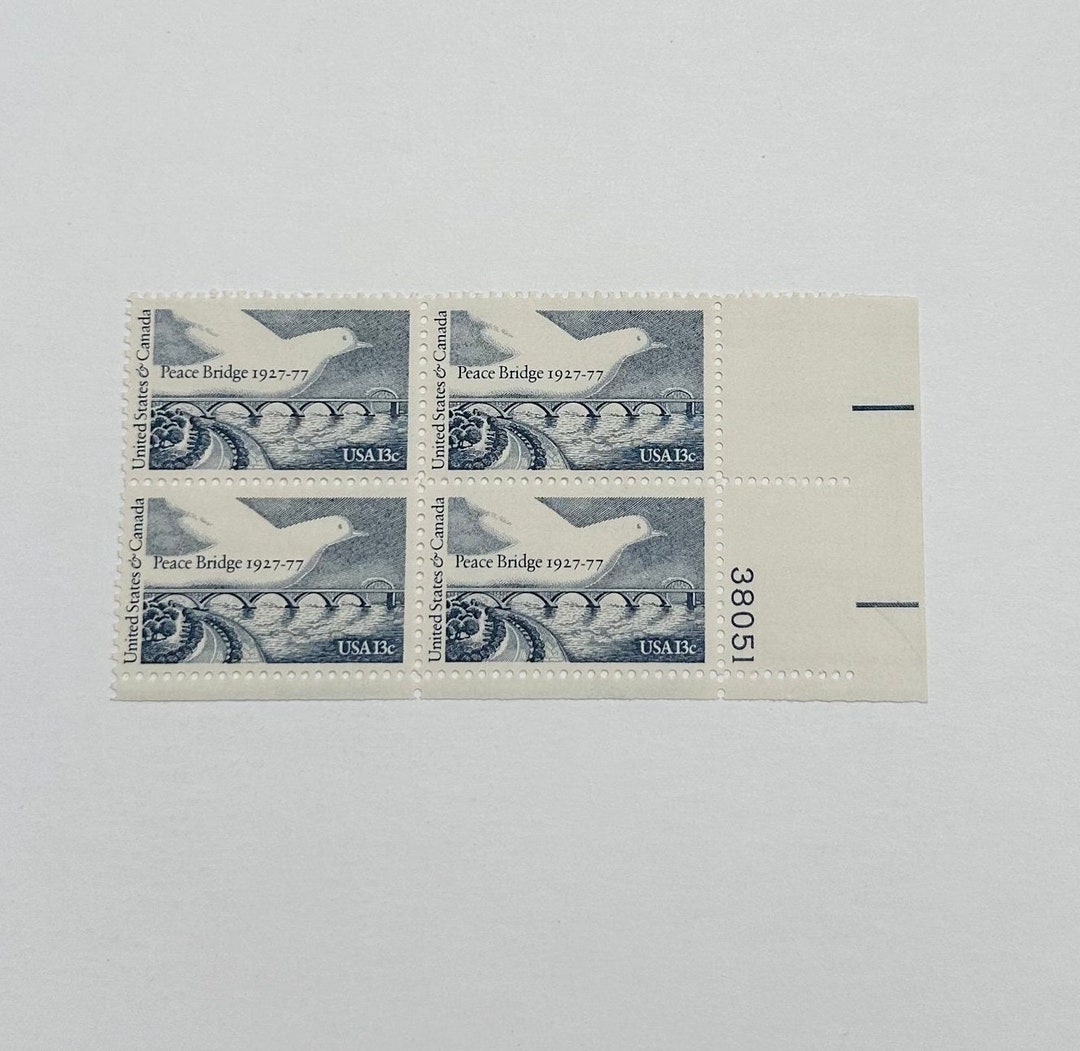 1977 13c Peace Bridge US Postage Stamps Set of 4 - Etsy