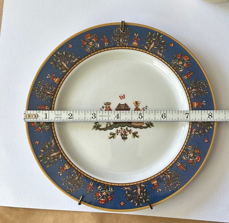 Cottage People Colonial House Decorative Hanging Porcelain Plate - Etsy