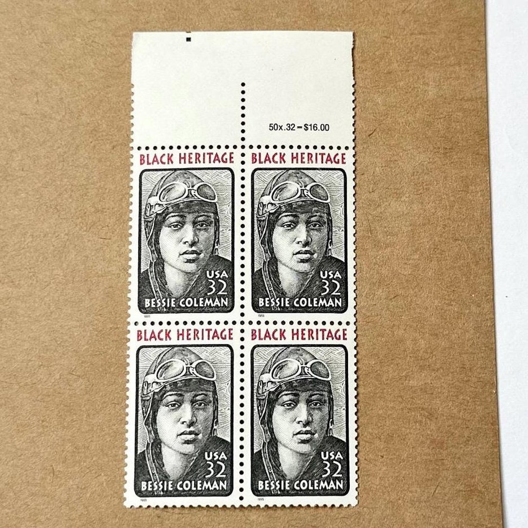 32c Bessie Coleman Black Heritage 1994 US Postage Stamps | 32 Cent ...