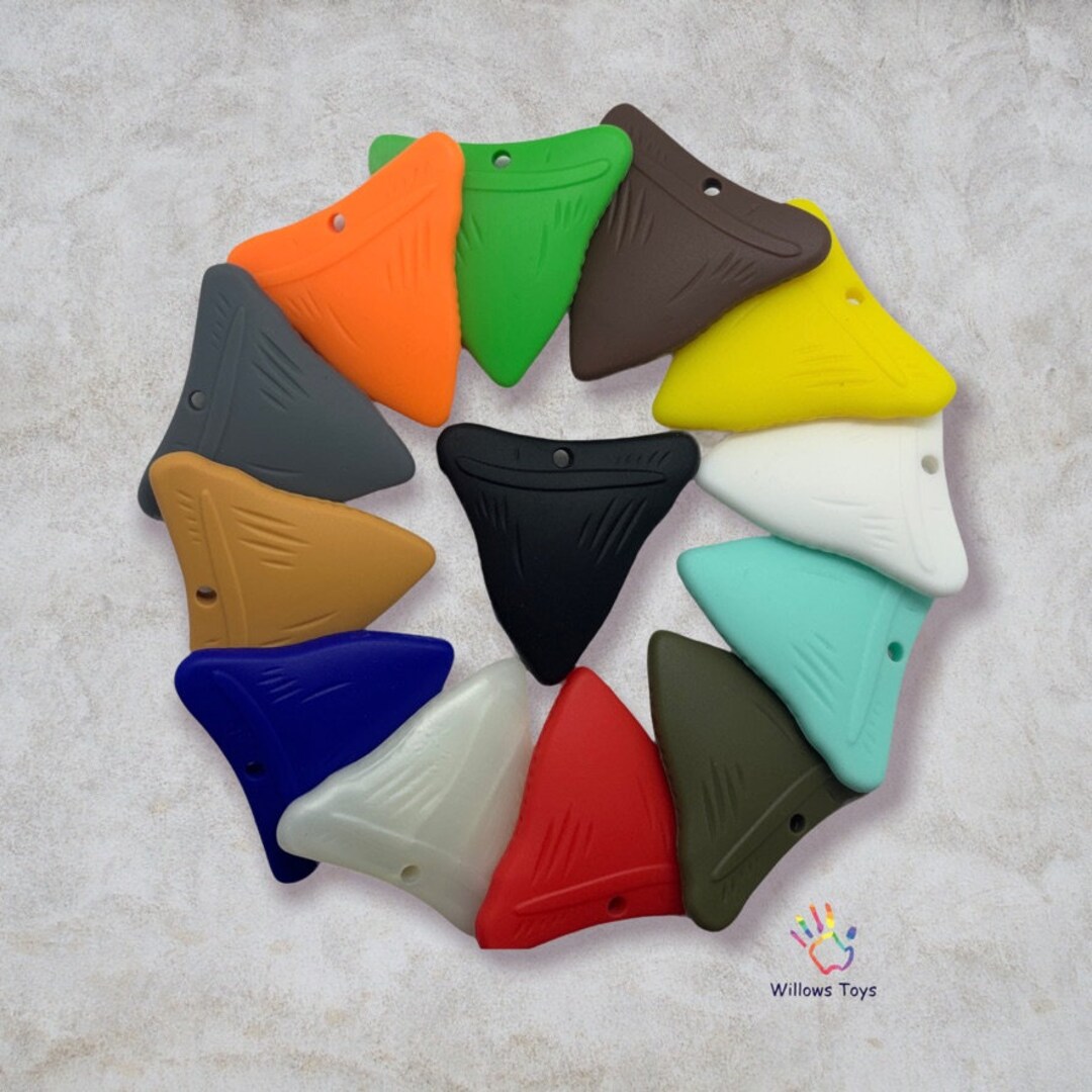 Shark Tooth Silicone Chewy Necklace: Sensory Fidget ASD ADHD Chewelry ...