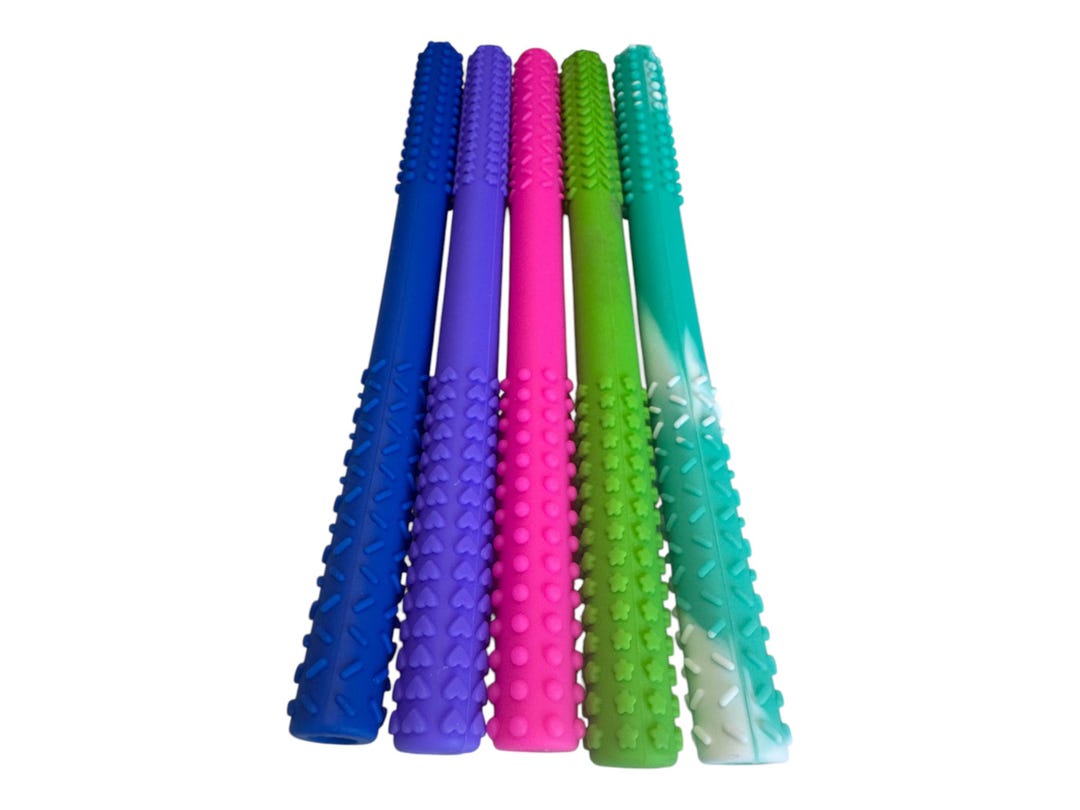 Chewy Textured Tube Shaped Chewable Adult Chew ASD Chew ADHD Autism ...