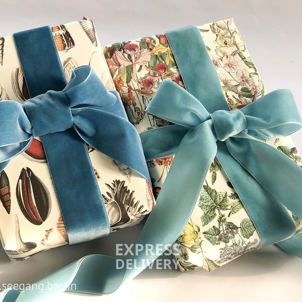 Blue Velvet Ribbon - Etsy