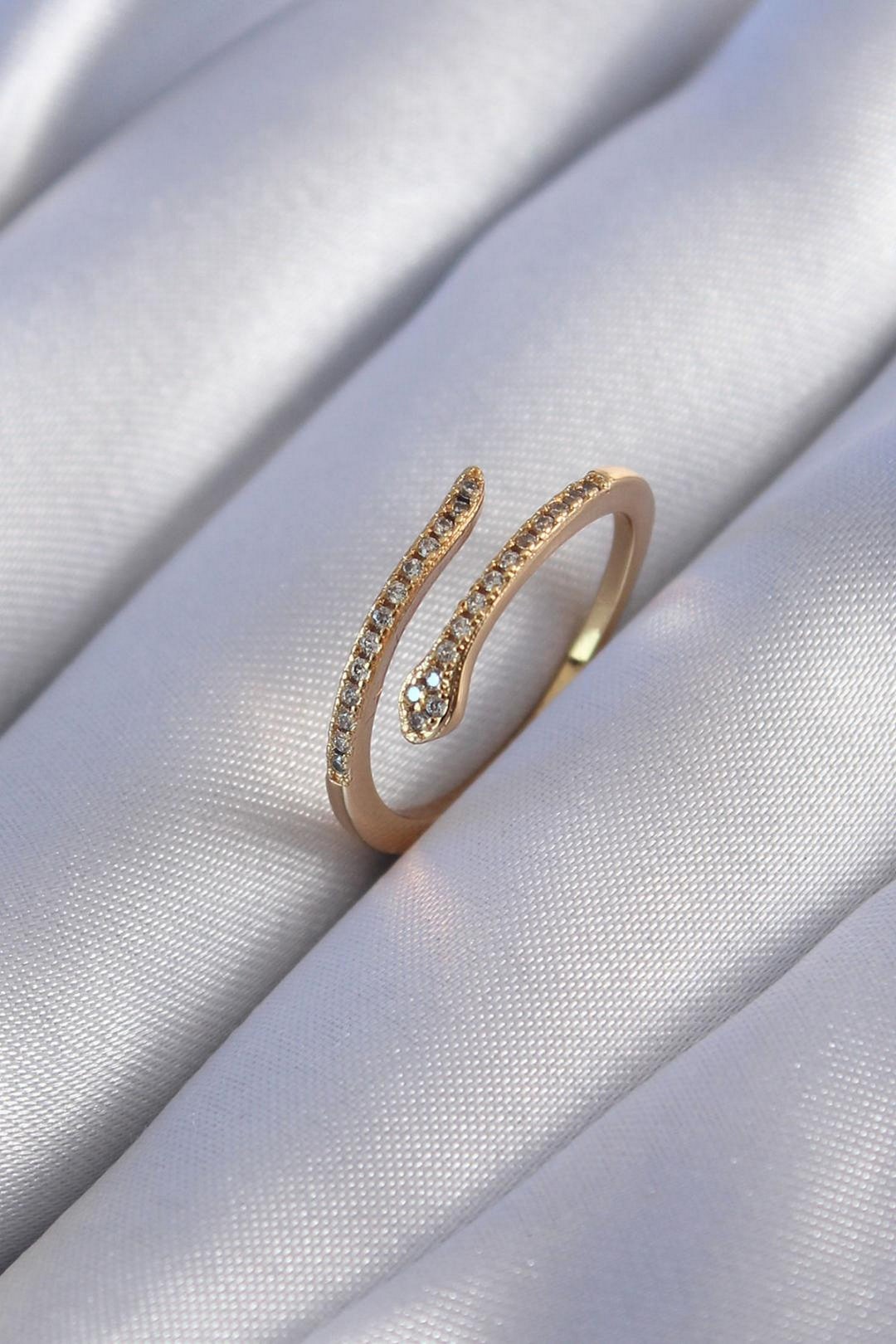 Adjustable Tiny Infinity Woman Gold Ring - Etsy
