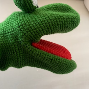 Green Frog Hand Puppet Crochet Speech Therapy Puppet Early Learning ...