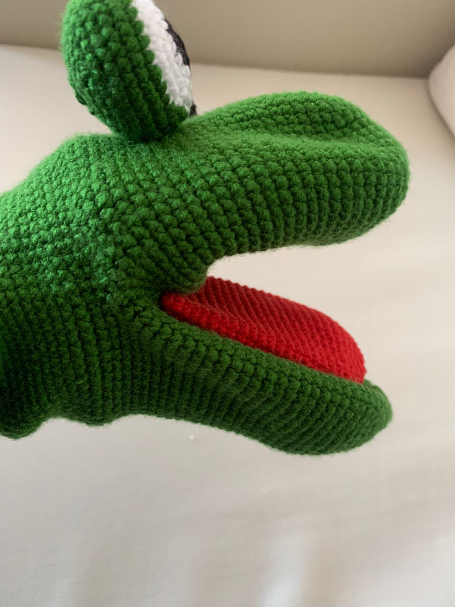 Green Frog Hand Puppet Crochet Speech Therapy Puppet Early Learning ...